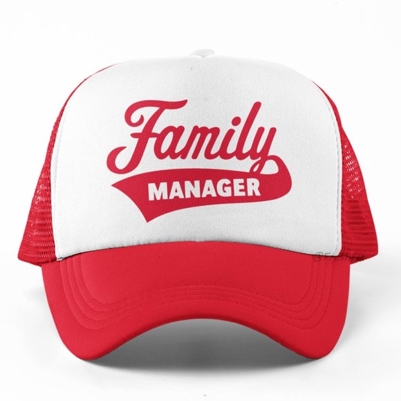 Accessories | Family Manager Baseball Script Foam Trucker Hat Mesh ...